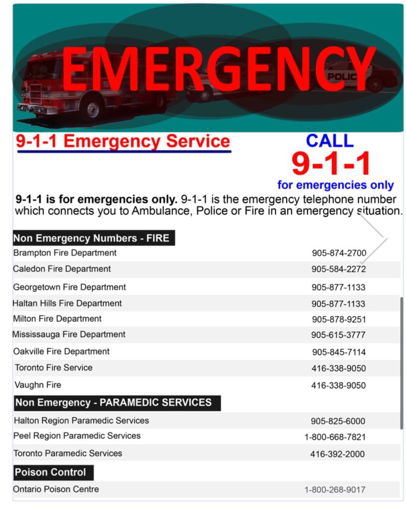 Useful Phone Numbers – Nepalese Canadian Community Services (NCCS)